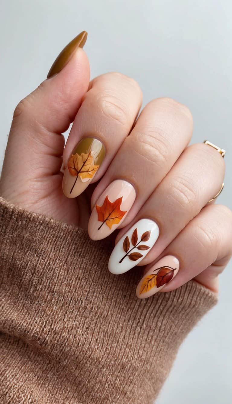 23 Fall Nail Art Ideas Cozy Autumn Designs We Heart Nail Designs 23 Fall Nail Art Ideas Cozy Autumn Designs We Heart Nail Designs